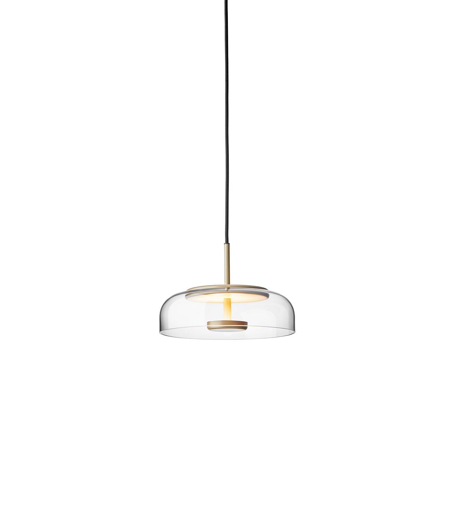 Blossi 1 pendel, nordic gold / clear • NUURA